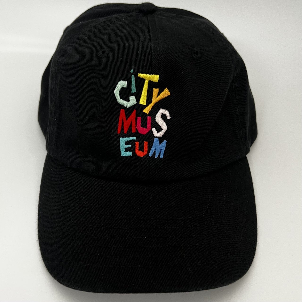 City Museum Black Embroidered Fabric Hat | City Museum