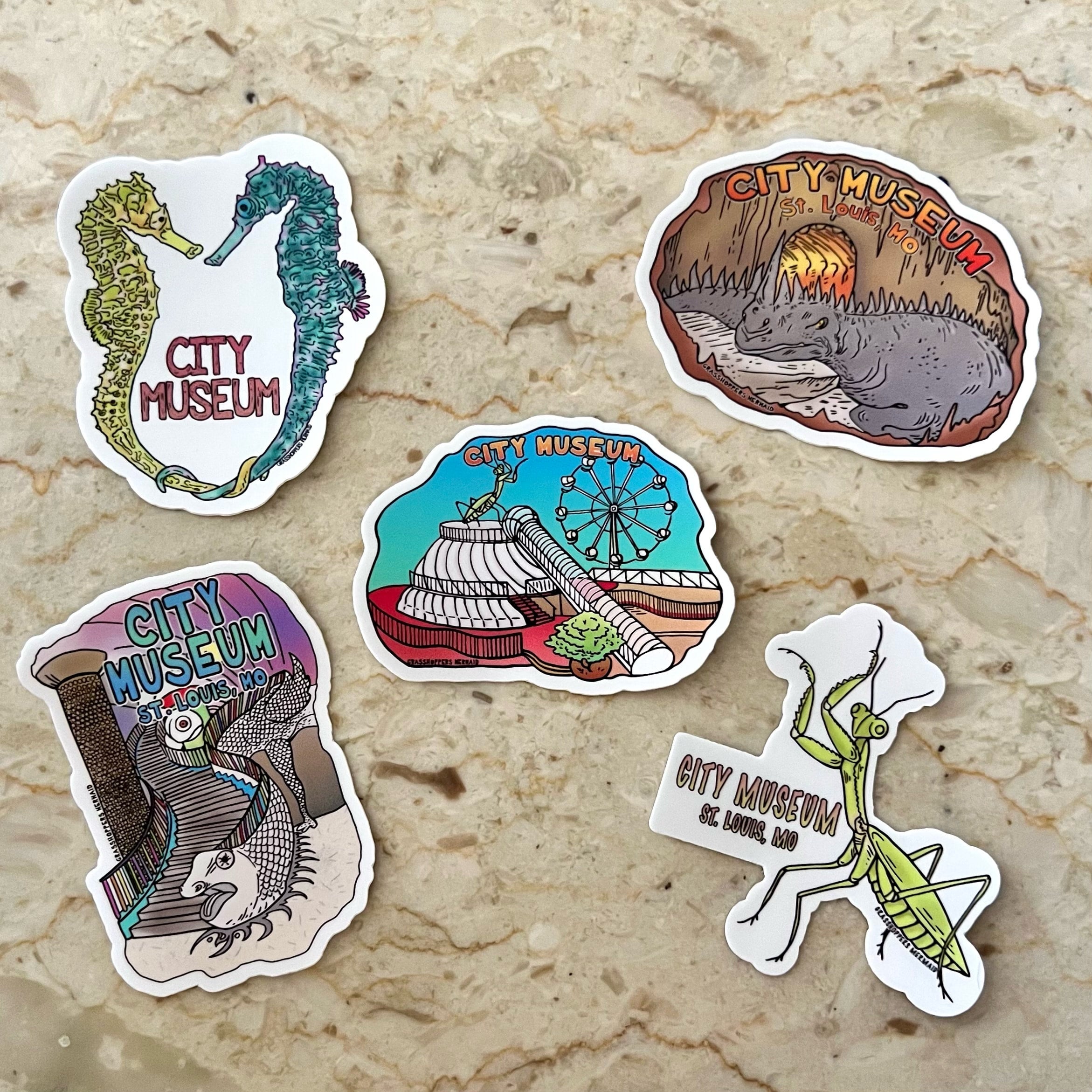 CM Select Sticker Set #1 - Set of 5 | City Museum