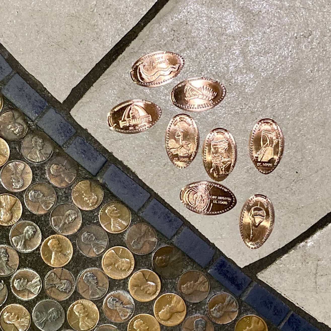 City Museum Set of 8 Pennies | City Museum